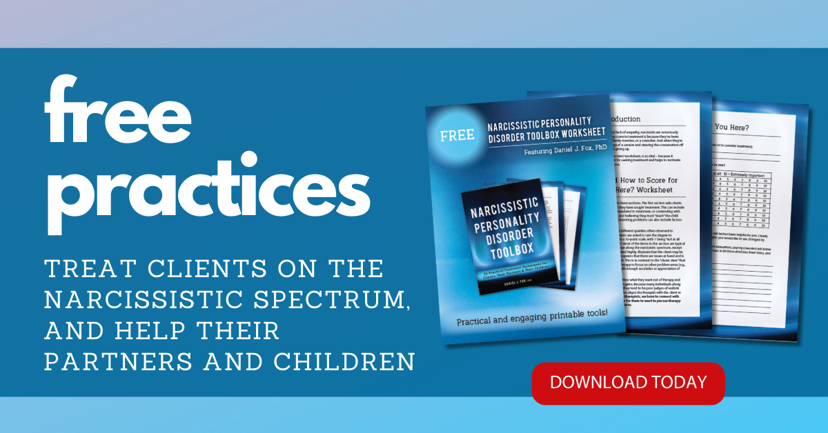 PESI | Narcissistic Personality Disorder Worksheet